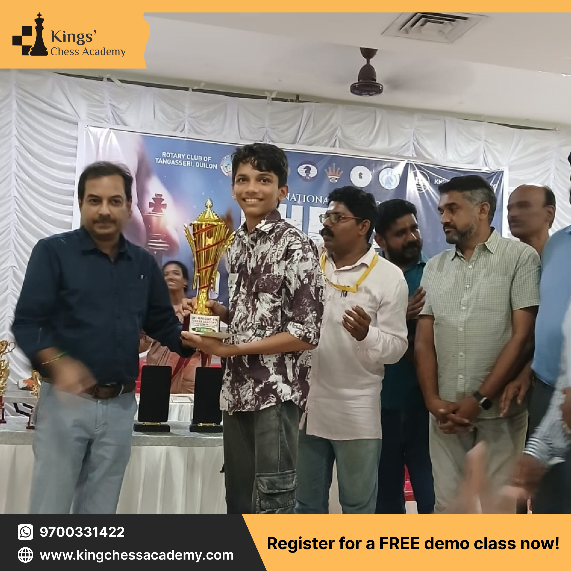 Savanth Krishna Excels at Knight Chess Academy Tournament - Kings Chess Academy